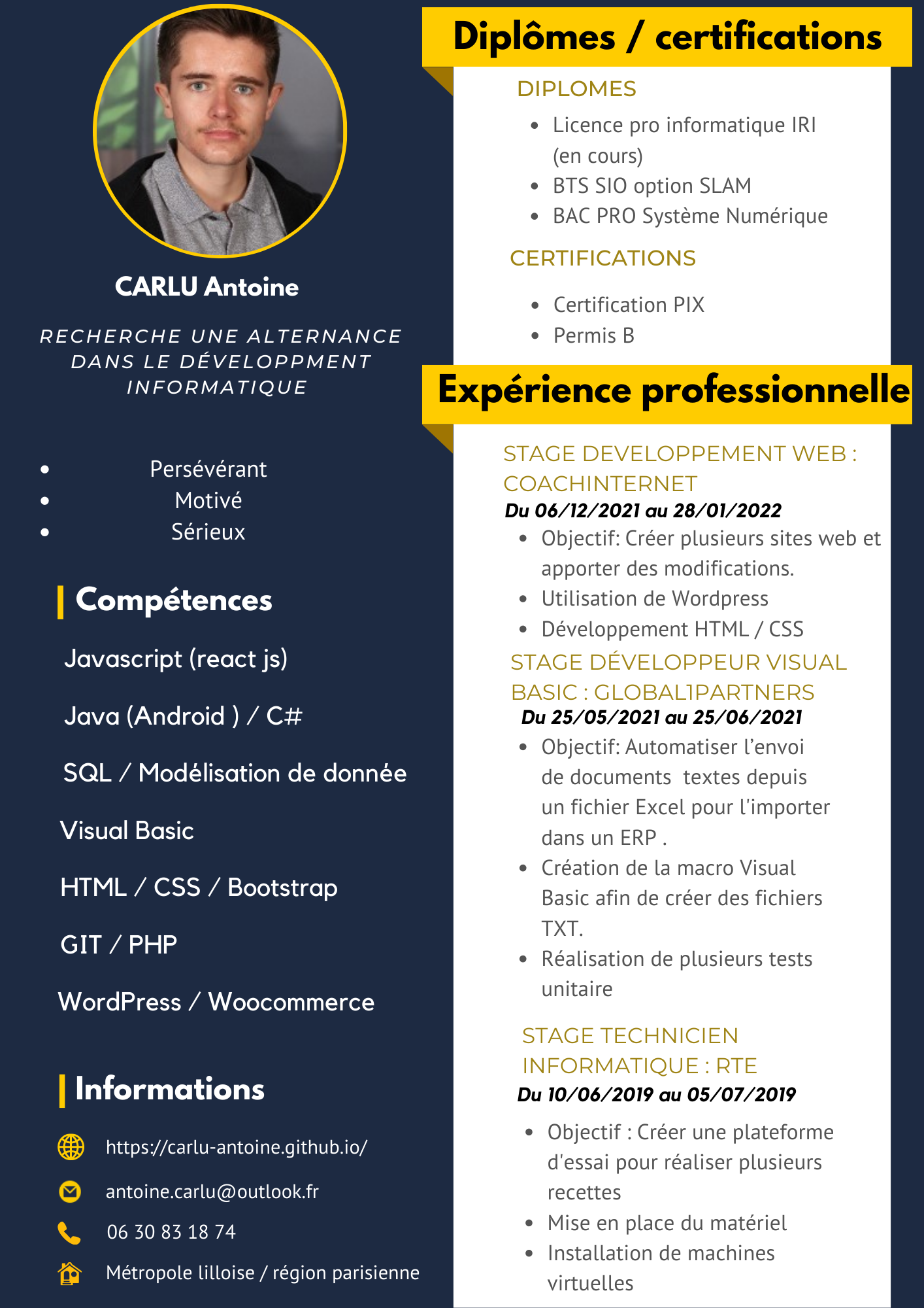 Portfolio CARLU Antoine